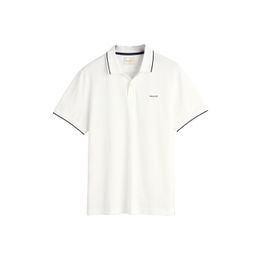 Poloshirt Gant "Poloshirt TIPPING PIQUE POLO 1er Pack", Herren, Gr. 4XL, weiß, Obermaterial: 100% Baumwolle CO., Kurzarm, Shirts