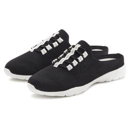 active by Lascana Slip-On Sneaker LASCANA ACTIVE, Damen, Gr. 35, schwarz (schwarz, weiß), Obermaterial: 100% Textilmaterial. Futter: 100% Textilmaterial. Decksohle: 100% Textilmaterial. Laufsohle: 100% Synthetik, casual, Schuhe, zum Reinschlüpfen, ultraleicht, Sabot, Clog, Freizeitschuh VEGAN