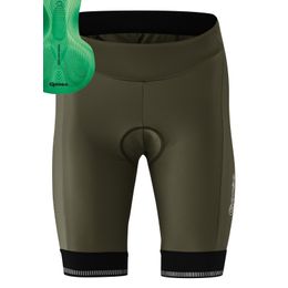 Fahrradhose Gonso "SITIVO W", Damen, Gr. 40, Normalgrößen, grün, 65% Polyamid (Recycelt), 35% Elasthan, Hosen, Damen Radhose mit innovativem Sitzpolsterkonzept