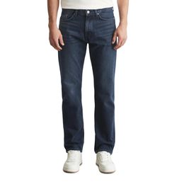 Marc O'Polo Straight-Jeans MARC O'POLO DENIM "aus reiner Bio-Baumwolle" Gr. 32, Länge 34, blau, Herren, Obermaterial: 100% Baumwolle, Jeans