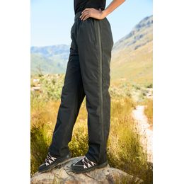 Regen- und Matschhose Vivance ACTIVE "Tsunami Jogger", Damen, Gr. 34, N-Gr, schwarz, Obermaterial: 100% Polyester, unifarben, casual, Hosen, mit 2-Wege-Öffnung entlang des Beines