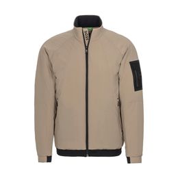 Kurzjacke BOSS Green "J_Gobi", Herren, Gr. L, braun (light, pastel grün334), Web, Obermaterial: 84% Polyamid, 16% Elasthan, unifarben, casual, regular fit, hoch geschlossener Ausschnitt, Jacken, mit BOSS Schriftzug am Ausschnitt