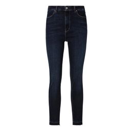 Skinny-fit-Jeans BOSS Orange "Maye High Rise", Damen, Gr. 28, N-Gr, blau (navy 412), Denim/Jeans, Obermaterial: 82% Baumwolle, 15% Polyester, 3% Elasthan, unifarben, casual, skinny fit, Jeans, mit Logostickerei auf der Tasche