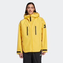 Outdoorjacke adidas Sportswear "MYSHELTER R.R J", Herren, Gr. L, active gold f19, Obermaterial: 100% Polyester, sportlich, Jacken