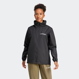 Outdoorjacke adidas terrex "W MT ESS 2L R J", Damen, Gr. L, schwarz, Obermaterial: 100% Polyester, sportlich, Jacken