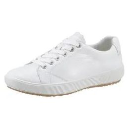 Mendler Sneaker ARA "AVIO" Gr. 6,5, weiß, Damen, Glattleder, Schuhe, Slipper, Halbschuh, Freizeitschuh mit Wechselfußbett in G-Weite