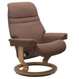 Relaxsessel stressless "Sunrise", braun (schwarz beige q2 faron), B:79cm H:103cm T:73cm, Leder BATICK: BATICK ist ein leicht korrigiertes, durchgefärbtes und genarbtes Möbelleder, bei dem die meisten Unebenheiten und Spuren in der Regel entfernt wurden., Leder PALOMA: PALOMA ist ein durchgefärbtes Semianilin-Möbelleder mit natürlicher Narbung., ROHLEDER Stoff Q2 FARON: Ein fester zuverlässiger Bou