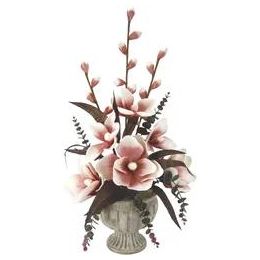 Kunstpflanze I.GE.A. "Soft-Magnolie", rosa, B:39cm H:65cm T:23cm, Kunststoff, Keramik, Polyester, Kunstpflanzen