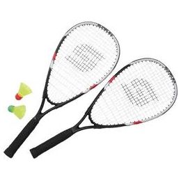 Speed-Badmintonschläger Sunflex "Speed Badminton Sonic", rot (rot, schwarz, weiß), RacketsportschlägerB:230mm L:600mm T:45mm, B:230mm L:600mm T:45mm