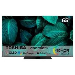 Toshiba LED-Fernseher, E (A-G), Fernseher, schwarz, 65