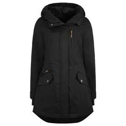 Langmantel oxmo "Parka OXBella" Gr. L, schwarz, Damen, Obermaterial: 100% Polyester PES., Mäntel