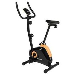 Heimtrainer Christopeit Sport "HT 2.1", schwarz (schwarz, holzlook), Fahrradtrainer, ohne Unterlegmatte, Schwungmasse ca. 5 kg, 8 Widerstandsstufen, B:47cm H:122cm L:89cm