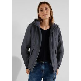 Windbreaker Cecil Gr. XS (36), blau (tiefblau), Damen, Stoff, Obermaterial: 74% Nylon, 26% Polyester, Futter: 100% Polyester, unifarben, Jacken, in Melange Optik