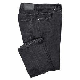 5-Pocket-Hose CLASSIC, Herren, Gr. 25, Unterbauchgrößen, grau (grau, denim), 98% Baumwolle, 2% Elasthan, unifarben, lang, Hosen