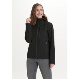 Softshelljacke WHISTLER "Rosea" Gr. 40, schwarz, Damen, 100% Polyester, mehrfarbig, Jacken, aus wind- und wasserdichtem Funktionsmaterial