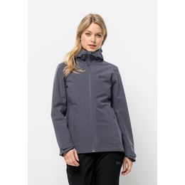 Funktionsjacke Jack Wolfskin "ROBURY 2L JKT W", Damen, Gr. XS (34), grau (dolphin), OBERSTOFF 100% POLYESTER FUTTER 100% POLYESTER, Jacken