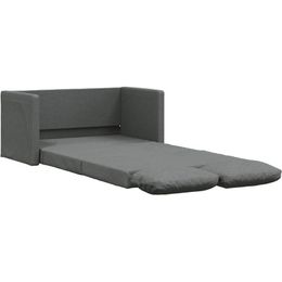 Bodensofa mit Schlaffunktion Dunkelgrau 112x174x55 cm Stoff vidaXL