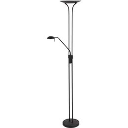 Steinhauer Deckenfluter Stehlampe Leseleuchte led Standlampe Wohnzimmerleuchte h 180 cm