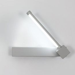 Goeco - LED-Wandleuchte, 350° drehbar, moderne Nachttisch-Wandleuchte, 10 w, 1125 lm, 6500 k kaltweißes Licht für Schlafzimmer, Wohnzimmer,