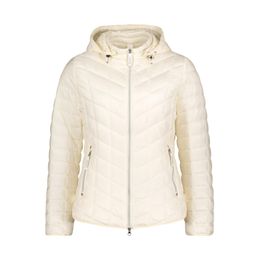 Outdoorjacke Betty Barclay "Betty Barclay Outdoorjacke mit abnehmbarer Kapuze" Gr. 46, weiß (rohweiß), Damen, Obermaterial: 100% Polyamid. Füllung: 100% Polyester., Jacken