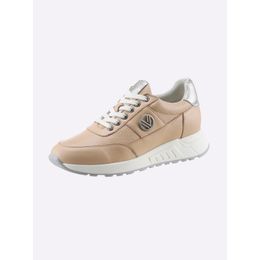Heine Witt Damen Sneaker, nude-silberfarben, Gr&ouml;&szlig;e 36