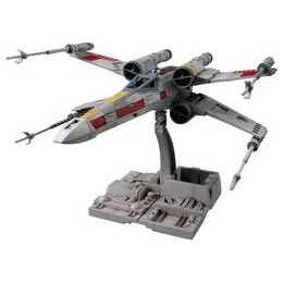 Revell Modellbausatz BANDAI "Star Wars X-Wing Starfighter", grau, Modellbausätze, KinderL:17cm, Kunststoff, mit 2 Figuren, L:17cm