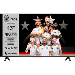 TCL LED-Fernseher, F (A-G), Fernseher, titan, anthrazit, 43