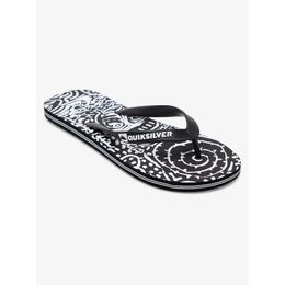 Quiksilver Sandale »Molokai Art Gregg Kaplan« Black/White/Black 6(39) 6(39) Gurt: Flexibles 3-Punkt-Gurtband aus...
