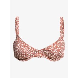 Roxy Triangel-Bikini-Top »Rib Love The Muse« Rustic Brown Animalia Dots S - Cup B Cup B S Umweltfreundliches Material: Weiches,...