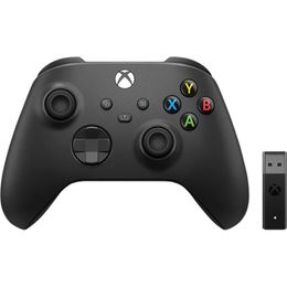 Xbox Wireless-Controller »Carbon Black« inkl. Wireless Adapter für Windows 10 schwarz Verbinde bis zu acht Xbox Wireless Controller gleichzeitig...