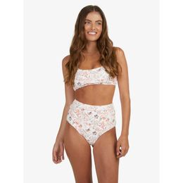 Roxy Bikini-Hose »Sunset Kiss High Waist« Be Free Gypsy Floral Bright Wh XXL - US-Größen US-Größen XXL Stoff: Texturierter, Stoff mit...