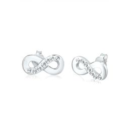 Elli Paar Ohrstecker »Infinity Symbol Kristalle 925 Sterling Silber« Silber onesize Elegante Ohrringe aus 925er Sterling Silber