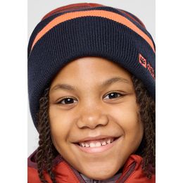 Jack Wolfskin Beanie &raquo;STRIPY KNIT BEANIE K&laquo; night-blue M Bunt gestreifte Kinderm&uuml;tze