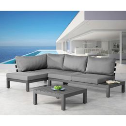 Best Gartenlounge-Set »Luanda« anthrazit + Obermaterial: 100% Polyacryl. Füllung: 85% Polyurethan, 15% Polyester