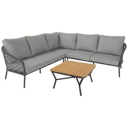 Best Gartenlounge-Set »Mali« anthrazit + Obermaterial: 100% Polyacryl. Füllung: 85% Polyurethan, 15% Polyester