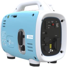 Güde Stromerzeuger GÜDE "Inverter »ISG 800-1«", blau (blau, weiß), B:40cm H:35cm T:24cm, Stromerzeuger