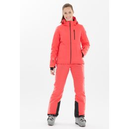 Skijacke WHISTLER "Drizzle", Damen, Gr. 38, orange (neonorange), 90% Polyester, 10% Elasthan, unifarben, casual, kurz, ohne Ausschnitt, Langarm, Jacken, in multifunktionaler und schützender Qualität