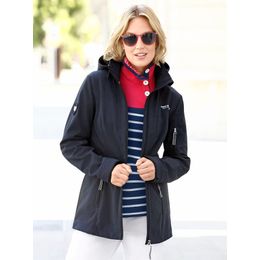 Softshelljacke Casual Looks Gr. 36, blau (marine), Damen, 94% Polyester, 6% Elasthan, unifarben, Jacken