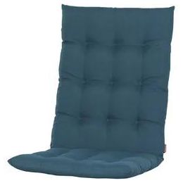 Sesselauflage siena GARDEN "ATRIA, 110 cm", blau (petrol), B:48cm H:6cm T:110cm, Polyester, Polsterauflagen, Dessin Uni, 100% recyceltem Polyester, in verschiedenen Farben