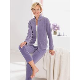 Hausanzug feel good, Damen, Gr. 40/42, lila (lavendel), 80% Baumwolle, 20% Polyester, Homewear-Sets