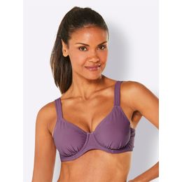 feel good Damen Bikini-Oberteil mit herausnehmbaren Softcups, violett, Gr&ouml;&szlig;e 40B