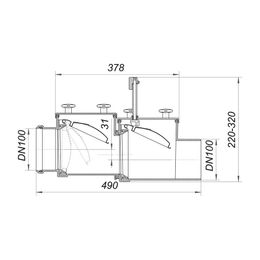 Dallmer Rückstauverschluss Stausafe RS DN 100 661265