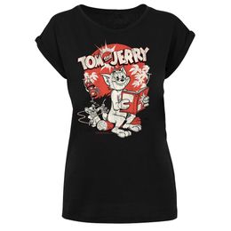 F4NT4STIC Shirt 'Tom and Jerry TV Serie Rocket Prank' female Black size XL