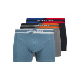 Jack & Jones JACK & JONES Boxershorts 'JACSteve' Herren Gr&ouml;&szlig;e XXL blau / dunkelgrau / rot / schwarz