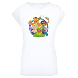 F4NT4STIC Shirt 'Disney Muppets Group Circle' female White size XXXL