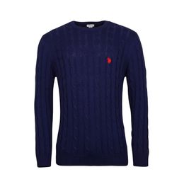 U.S. Polo Assn. Pullover Herren Gr&ouml;&szlig;e M blau / blutrot