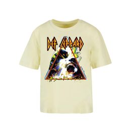 F4NT4STIC Shirt 'Def Leppard Hysteria' female Yellow size M