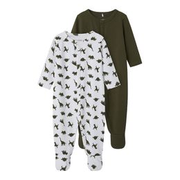 Two Soon Pajamas boy Green, White size 68