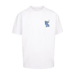 F4NT4STIC T-Shirt 'Disney Lilo And Stitch Stitch Backside Breast' Herren Gr&ouml;&szlig;e 4XL blau / hellblau / schwarz / wei&szlig;