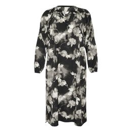 Kaffe CURVE Kleid Damen Größe 52 grau / schwarz Winterkleid